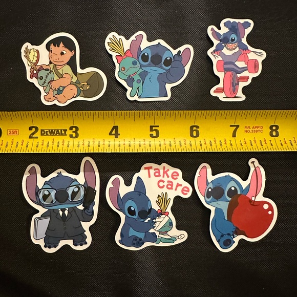 Disney | Other | Lot Of 6 Disney Lilo And Stitch Vinyl Stickers | Poshmark